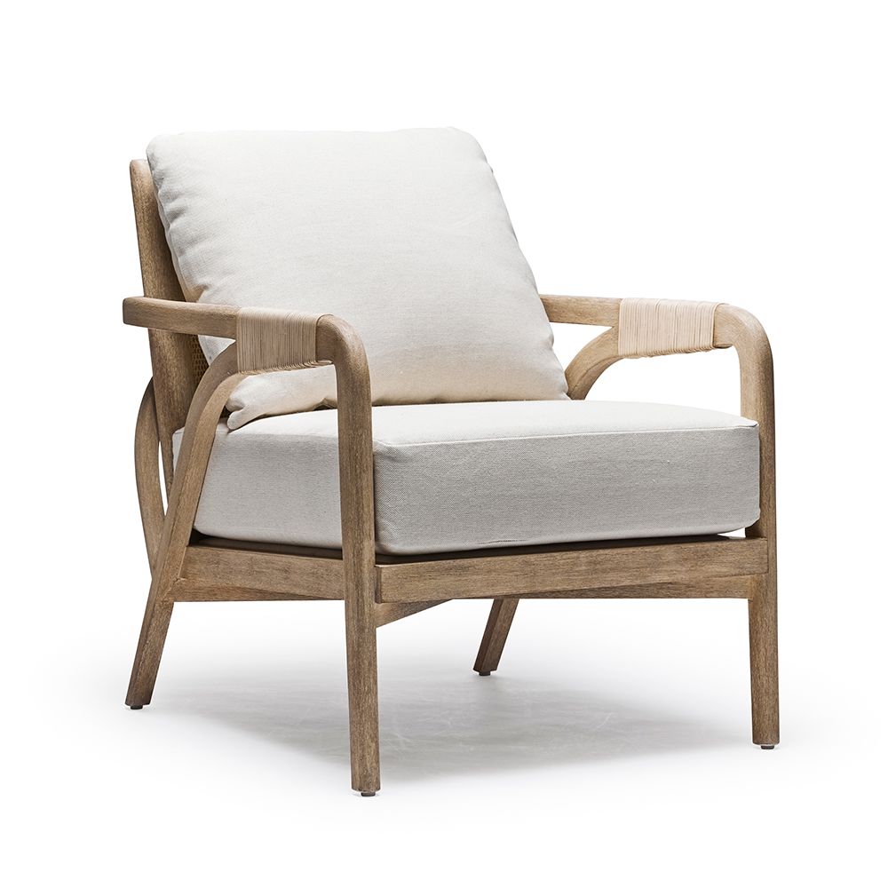 Delray Lounge Chair - White Ceruse – Living Modern Furnishings & Design